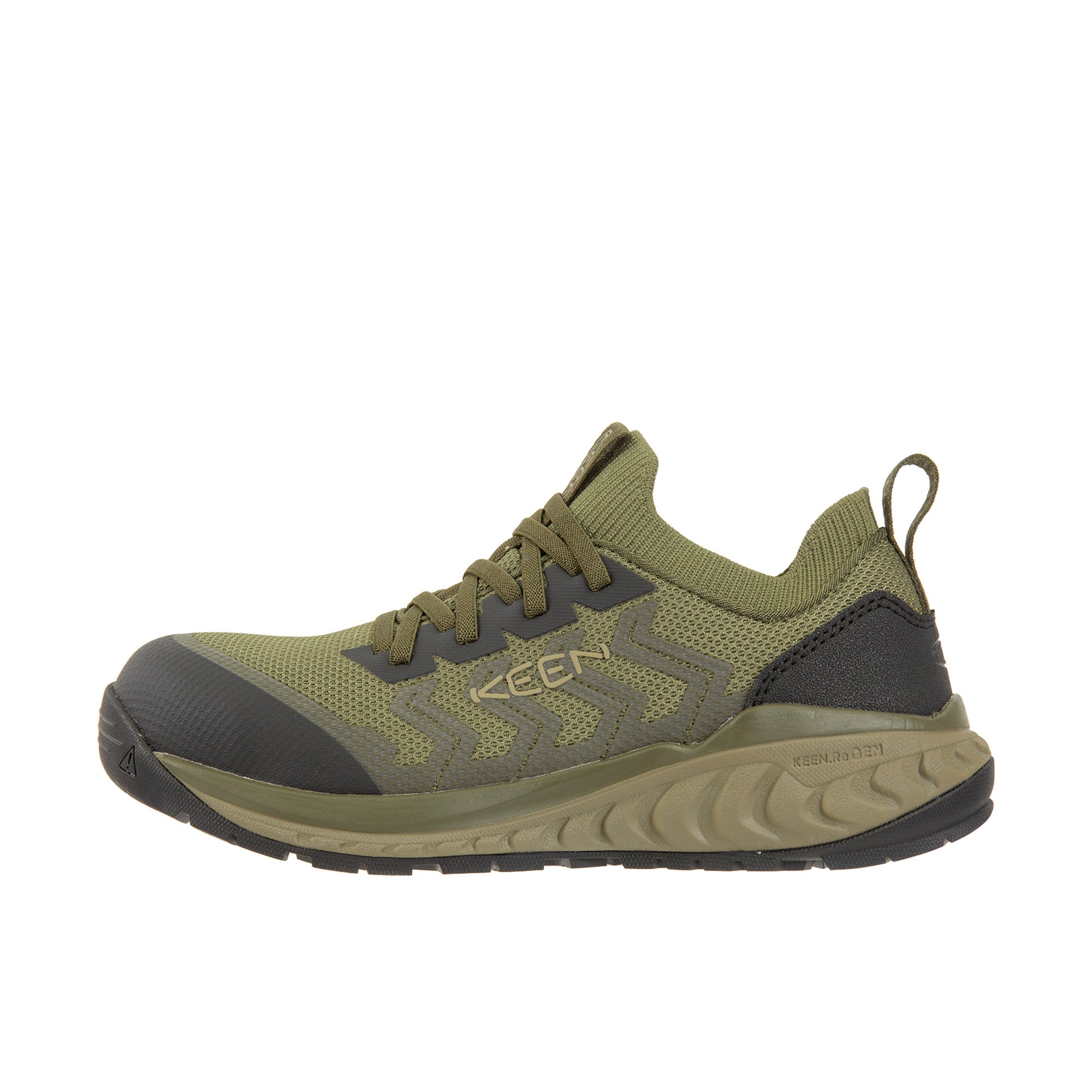 Keen Utility Arvada Shift Carbon Toe Martini Olive Black – Shoeteria