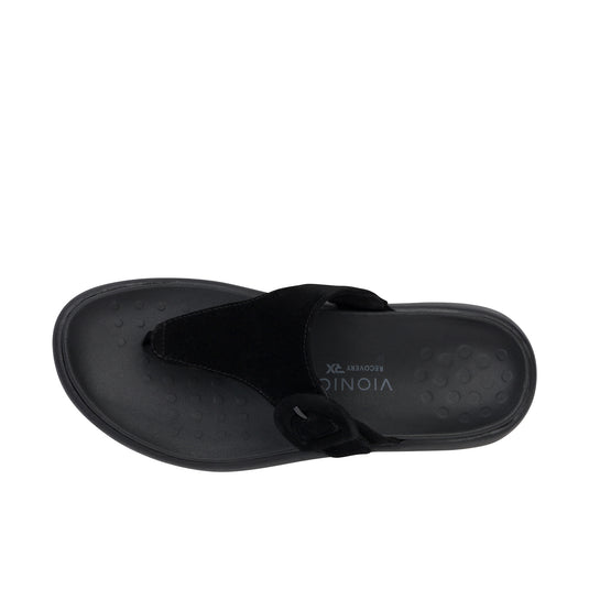 Vionic Womens Activate Recovery Sandal Black Shoeteria