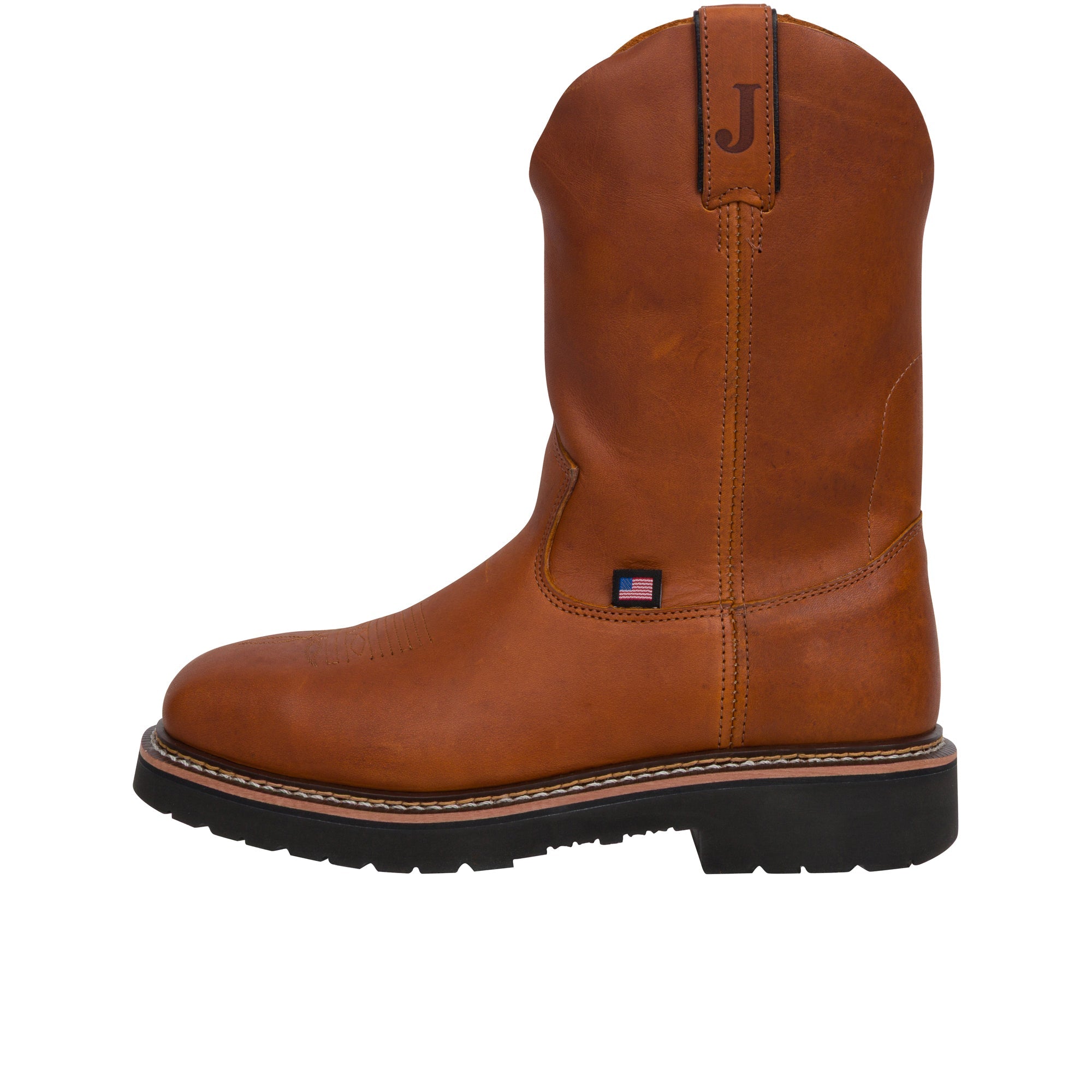 Justin Lafayette 11 Inch Square USA Steel Toe Cinnamon Brown – Shoeteria