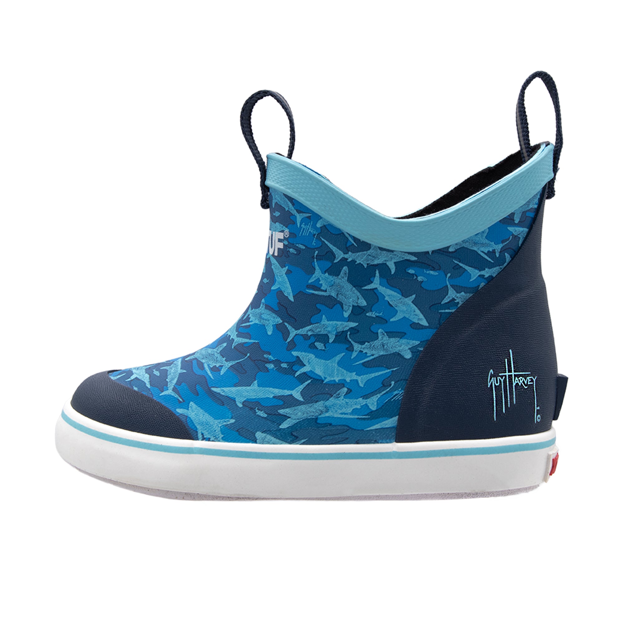 Xtratuf Toddlers Ankle Deck Boot Tropical Blue/Shark Camo – Shoeteria